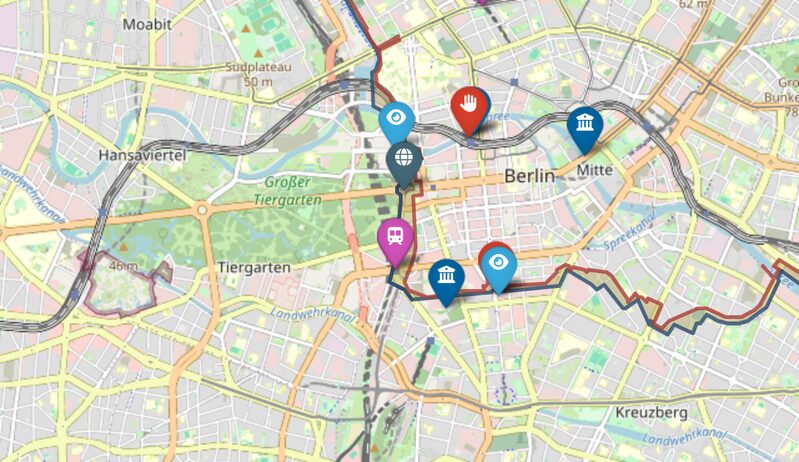 The Lives Of Others Berlin Wall Map